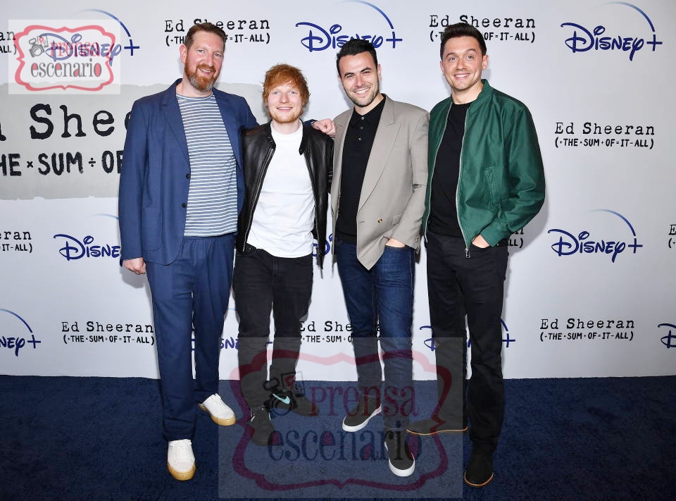Ben Turner, Ed Sheeran, Ben Winston y David Soutar 4 – Prensaescenario